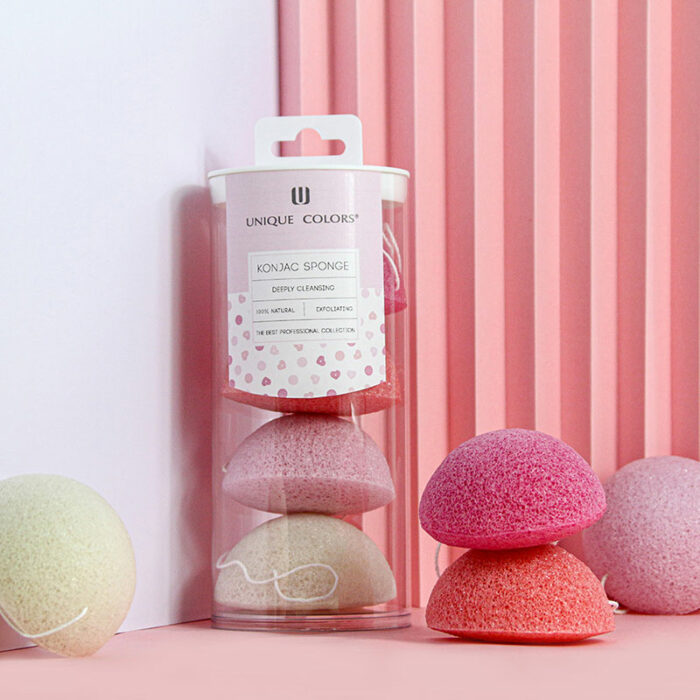 Magic rainbow layered color SBR cute makeup sponge foundation blender ...